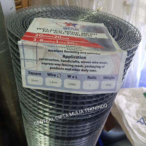 Jual Galvanis Kawat 20mm x 20mm x Tebal 1.8mm Kawat Wire mesh Loket ...