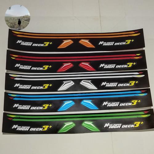 Jual stiker bus miniatur stiker selendang bus jb3 - Merah - Kab ...