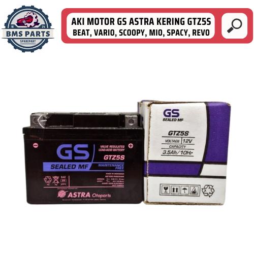 Jual AKI MOTOR KERING GS ASTRA GTZ5S FOR YAMAHA, BEAT, VARIO, SCOOPY, MIO, SPACY, REVO, SUPRA ...