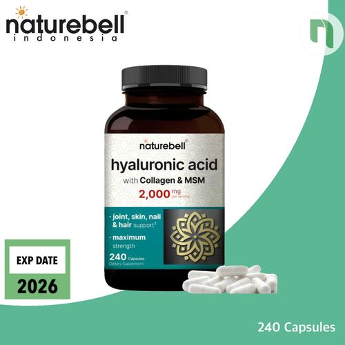 Jual Naturebell Hyaluronic Acid with Multi Collagen & MSM 2000mg - 240 ...