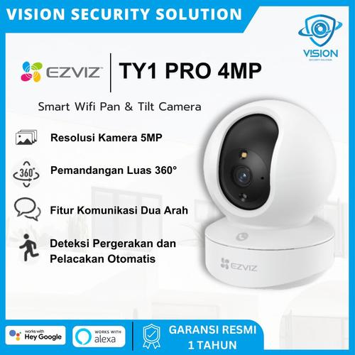 Promo Camera CCTV Ezviz by Hikvision TY1 PRO 4MP 2K+ Two-way Talk ...