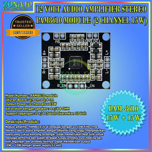 Promo PAM8610 Amplifier Board PAM 8610 Sound Good Quality / Modul ...