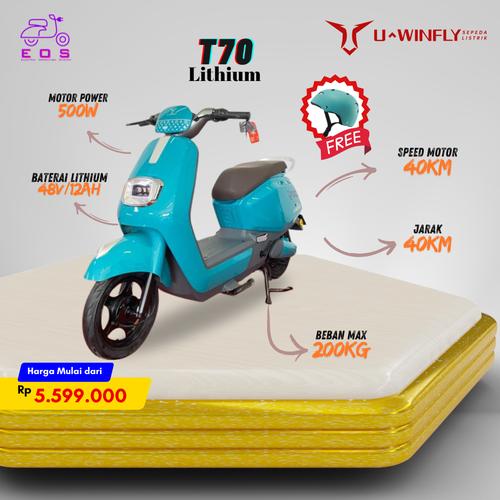 Jual Sepeda Listrik Uwinfly T70 - Power 500 Watt - Biru Muda - Kota ...