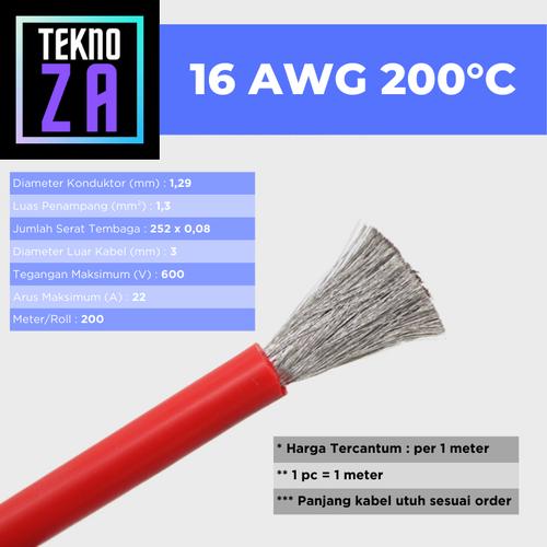 Jual KABEL 16 AWG SILICONE PREMIUM – SUPER FLEKSIBEL & TAHAN PANAS ...