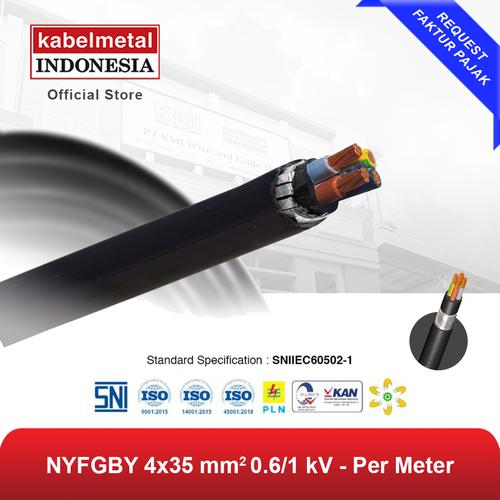 Jual Kabel Metal - Kabel NYFGBY 4x35 mm Per Meter Tanam Bawah Tanah SNI ...