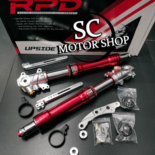 Jual Shock depan RPD model up side down nmax old - nmax new - black ...