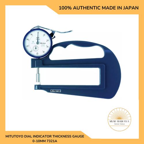 Jual MITUTOYO DIAL INDICATOR THICKNESS GAUGE 0-10MM 7321A - Jakarta ...
