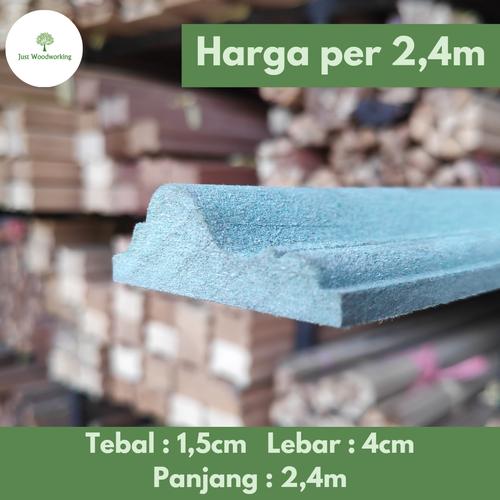 Jual JU-A6 LIST PROFIL HMR HIJAU WALL MOULDING WAINSCOTING WALL PANEL ...