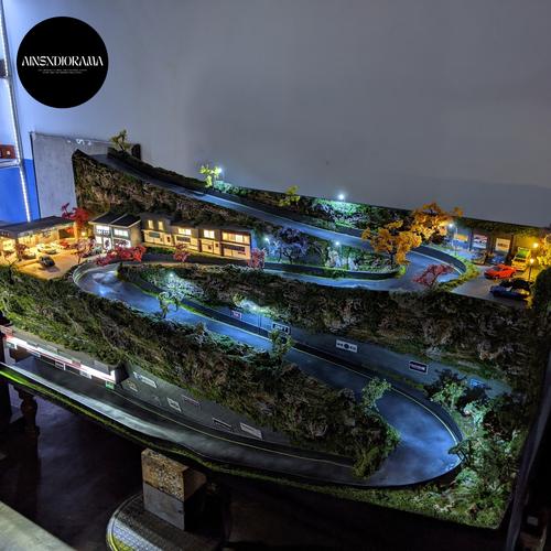 Jual Big Diorama track initial D 64 scale cocok buat miniscale ...