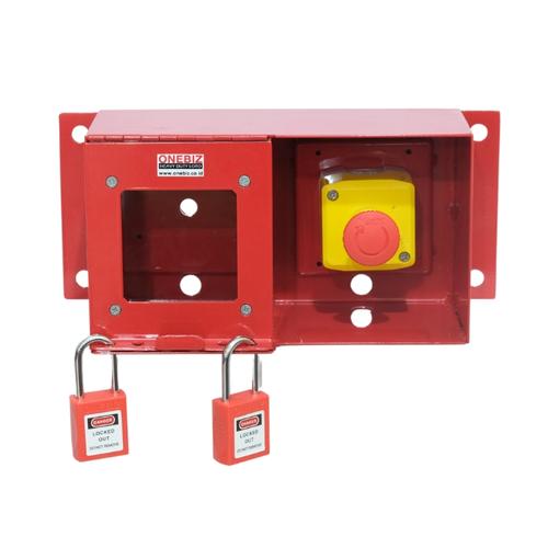Jual Loto Box Heavy Duty 2 System Horizontal Push Button + 2 Padlock ...
