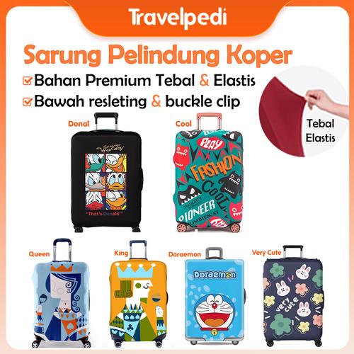 Jual Sarung Pelindung Koper Cover Luggage Elastis A Motif King Queen ...