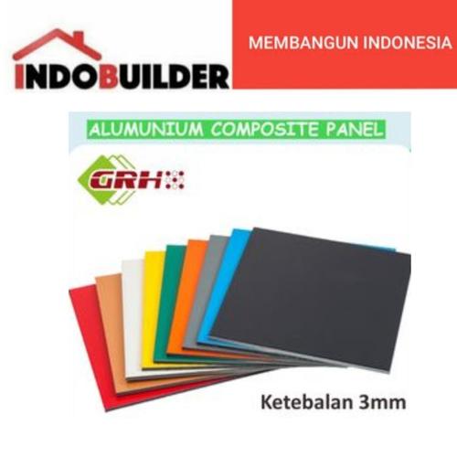 Jual GRH ACP ALUMINIUM COMPOSITE PANEL PE 3 MM DIMENSI 1.22 X 2.44 ...