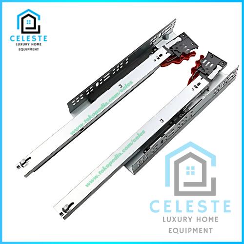 Jual ELCO Tandem Rail Full Extention Soft Close / Rel Laci tanam slow ...