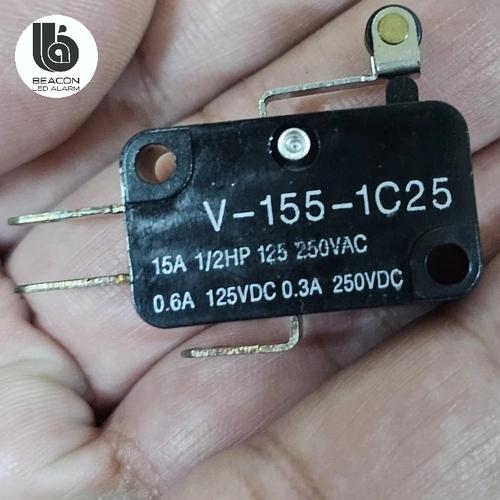 Jual Mini Micro Switch V-155-1C25_Short Hinge Roller Lever - Jakarta Barat - Beacon Ledalarm ...