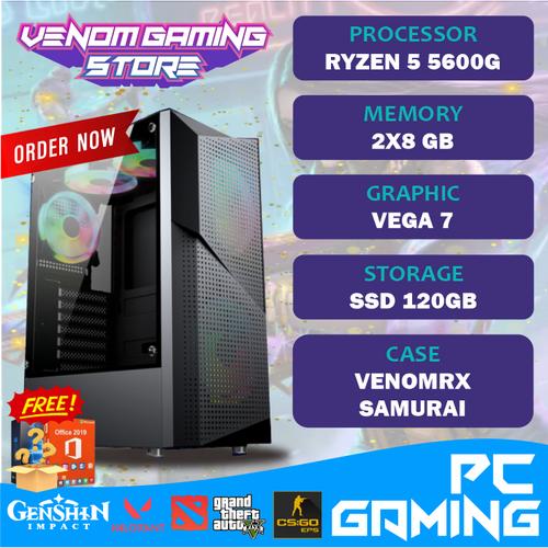 Jual PC Gaming | Ryzen 5 5600G | Vega | RAM 16GB | SSD | RENDER - Kab ...