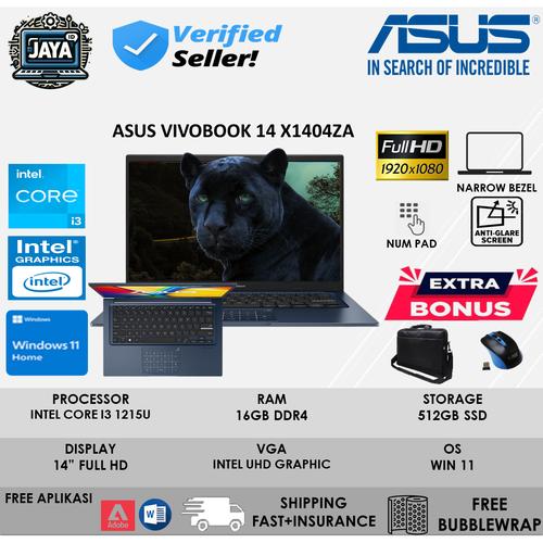 Jual Laptop Asus Vivobook X1404ZA Intel Core I3 1215U Ram 16GB 512GB ...