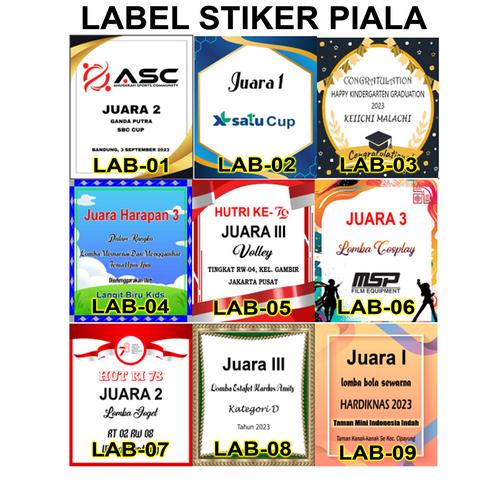 Jual PIALA TROPHY LABEL / PLAT NAMA JUARA - Jakarta Pusat - JAYA STORE ...