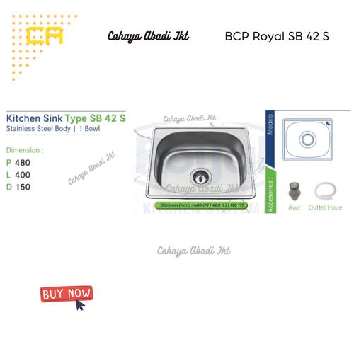 Jual Cahaya Abadi Jkt BCP Royal SB 42 S BAK CUCI PIRING 1LUBANG ...