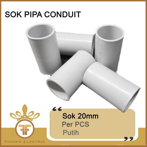 Jual Sok Socket Pipa Conduit Superty 20mm HARGA SATUAN PER PCS ...