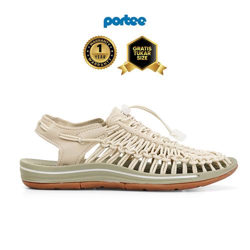 Jual Sandal Pria Wanita Portee Goods Loom Sandal Beige - Kota Bandung ...