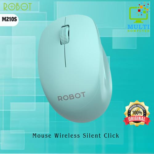 Jual Mouse Wireless Robot M210 2.4Ghz Optical - Putih Smart - M210S ...