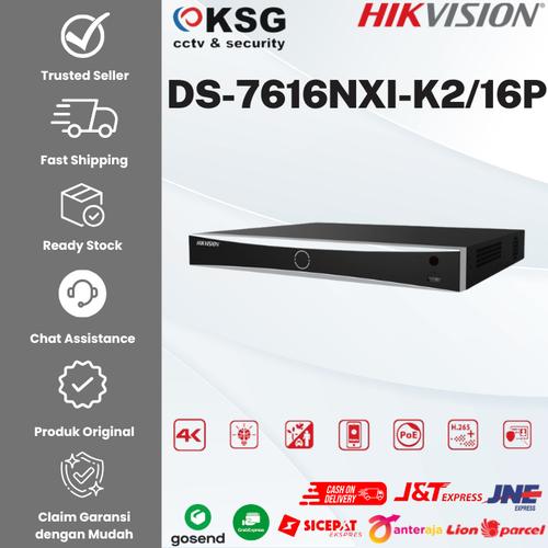 Jual DS-7616NXI-K2/16P Hikvision 16-ch PoE 1U K Series AcuSense 4K NVR - Kota Tangerang - KSG ...