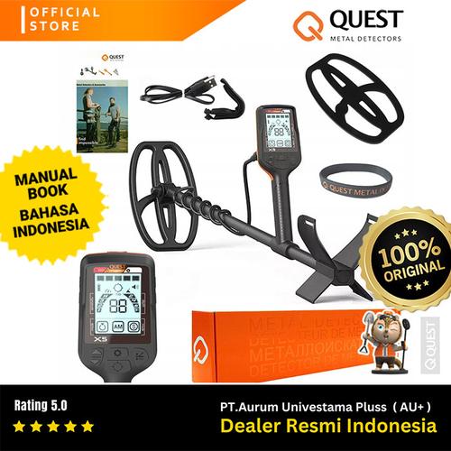 Jual Metal Detektor Quest X5 Alat Pencari Emas, Logam Dan Harta Karun ...