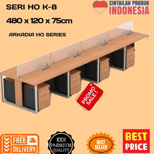 Jual Meja kerja -Meja staff- Arkadia Ho series -Ho k8 -Maple & Beech ...