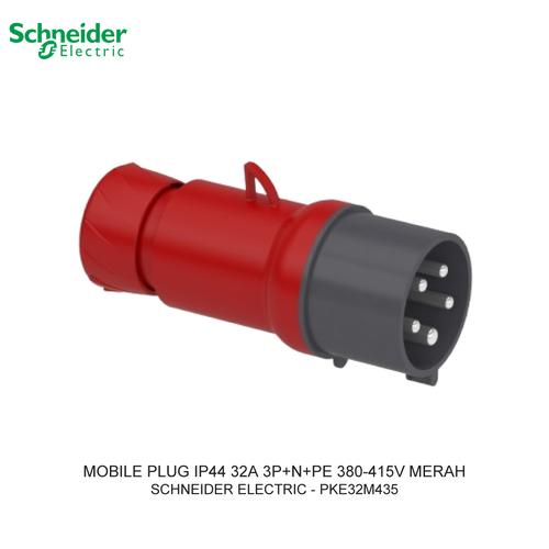 Jual SCHNEIDER MOBILE PLUG IP44 32A 3P+N+PE 380-415V MERAH - PKE32M435 ...