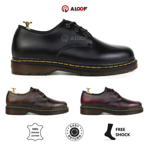 Jual Aloof Delow Sepatu Low Boots Pria Kulit Asli Original Handmade ...