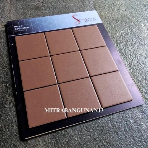 Jual Mosaic Singres Type Big Square Terra Brown - Mosaic Mozaic Mosaik ...