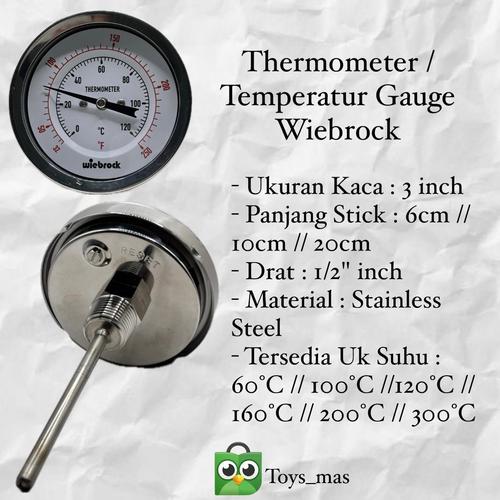 Jual Thermometer Wiebrock Thermometer Stick Wiebrock Thermometer ...