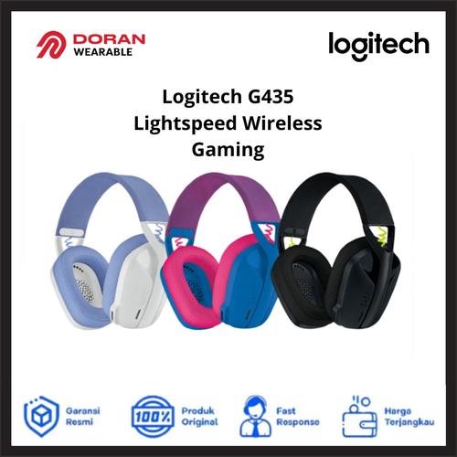 Jual Logitech G435 Lightspeed Wireless Gaming Headset - Biru - Jakarta ...