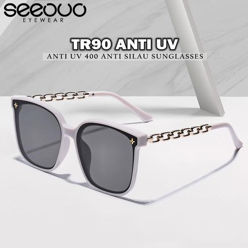 Promo Seeouo Sunglasses Kacamata Bahan TR90 Kokoh dan Ringan Anti UV 400 Lens Fashion Glasses ...