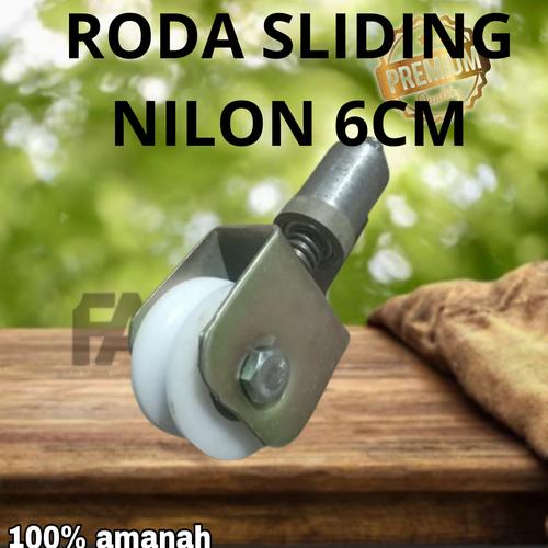 Jual RODA SLIDING nilon 6cm 7cm 8cm pintu pagar/sleding nilon pintu ...