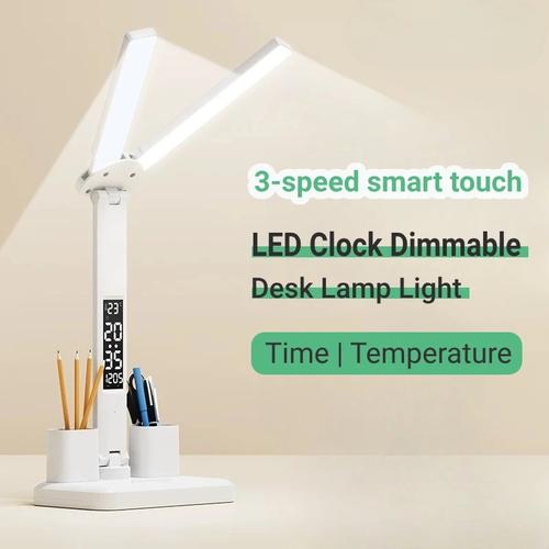 Promo Lampu Baca Lampu Meja Belajar LED Desk Table Lamp - Hitam ...