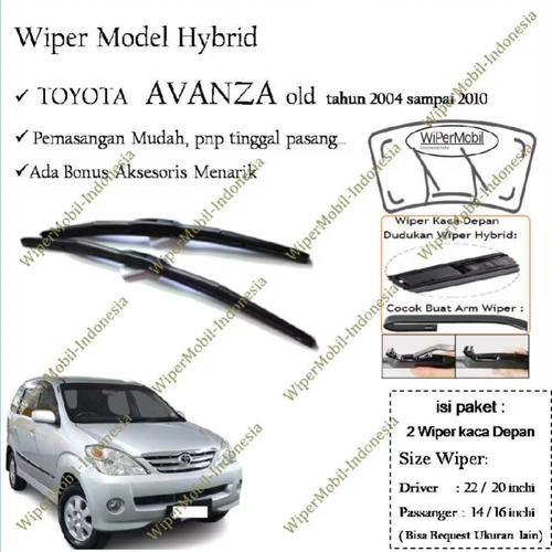 Jual Wiper Toyota AVANZA 2004 2005 2006 2007 2008 2009 2010 Model ...