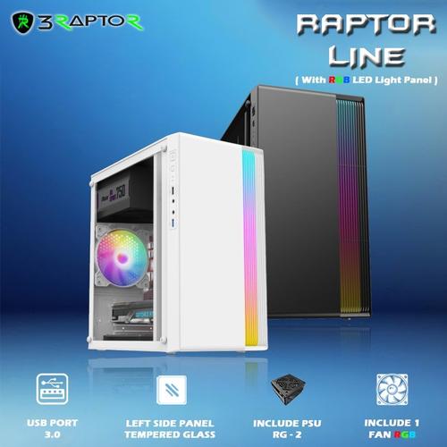 Jual Casing Gaming PC M-ATX RAPTOR LINE Free 1 Fan RGB & PSU RG-2 ...