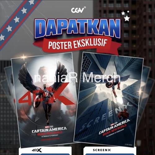 Jual Captain America: Brave New World x CGV Official Poster - 4DX - Kab ...