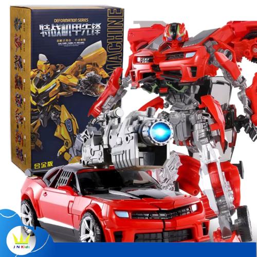 Jual Special Karakter Transformers Alloy Red Bumblebee Robot Mainan ...