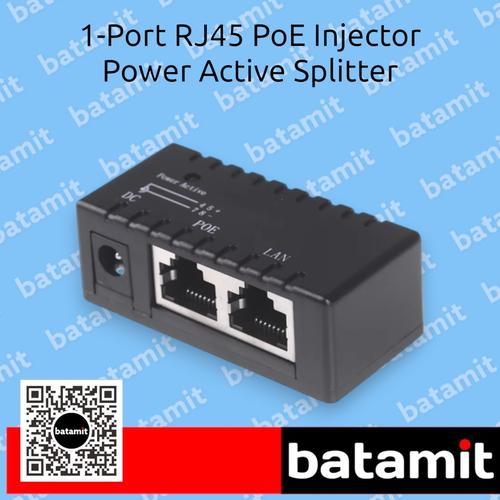 Jual 1-Port RJ45 PoE Injector Power Active PeE Injector Power Splitter ...