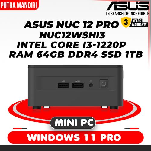 Jual MINI PC ASUS NUC 12 PRO Intel Core i3-1220P Gen 12 Fullset RAM+SSD ...
