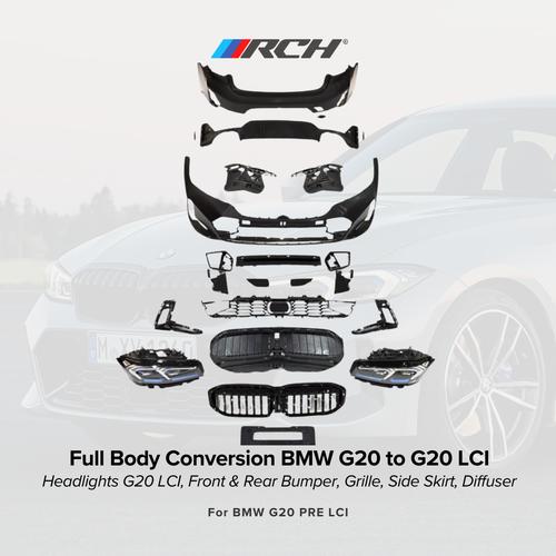 Jual Fullset Body Conversion for BMW G20 PRE-LCI UPGRADE to BMW G20 M-Sport LCI (2024) Bodykit ...