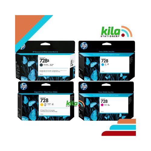 Promo Tinta Plotter HP 728B / 728 (130ml) Original for Printer HP ...