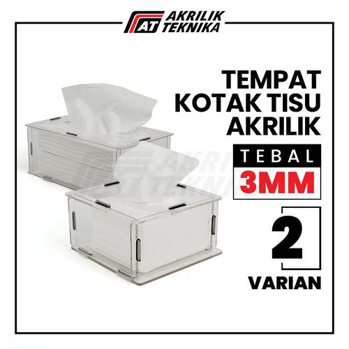 Jual KOTAK TEMPAT TISU AKRILIK / BOX TISSUE ACRYLIC BENING 2MM - Kotak ...
