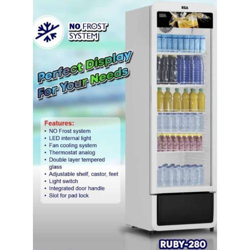 Jual Showcase Chiller 1 Pintu RSA RUBY-280 / RSA Display Cooler 280 ...