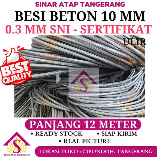 Jual BESI BETON 10mm ULIR x 12 Meter - Kota Tangerang - sinar atap ...