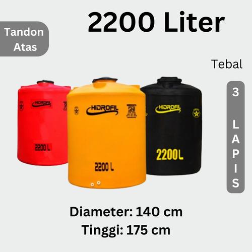 Jual Tandon Tangki Toren Air Murah 2200 Liter Hidrofil bergaransi ...