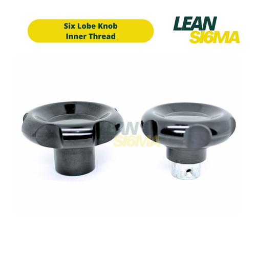 Jual Six Lobe Knob Handle Bintang Mur Plastic Knop Inner Thread Type ...