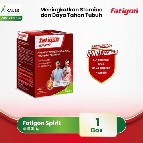 Promo Fatigon Spirit Multivitamin Penambah Stamina 1 Box isi 10 Strip ...